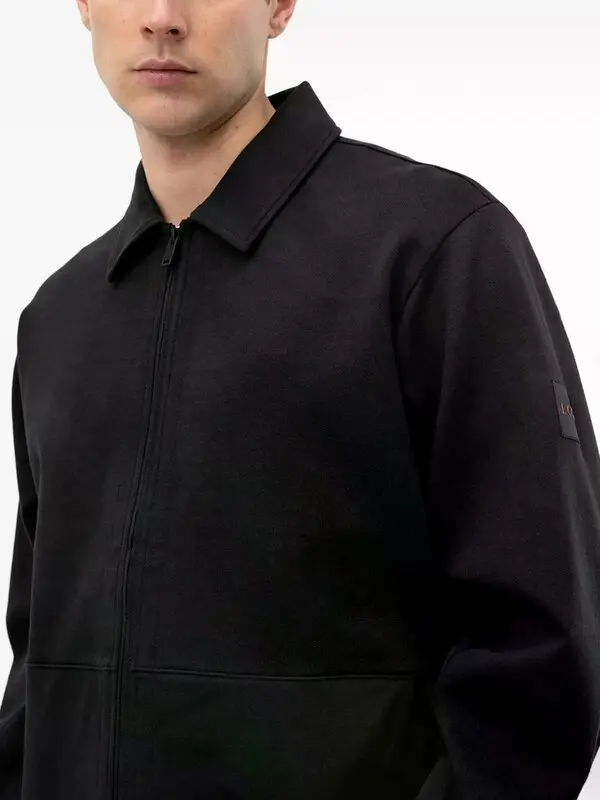 BOSS Zip-up Long-sleeve Shirt