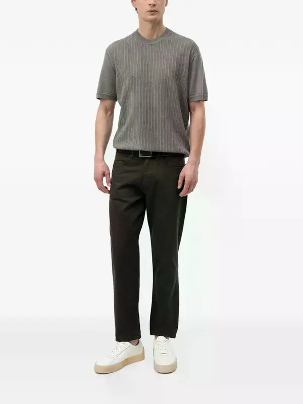 BOSS Ribbed Knit Short-sleeve Sweater