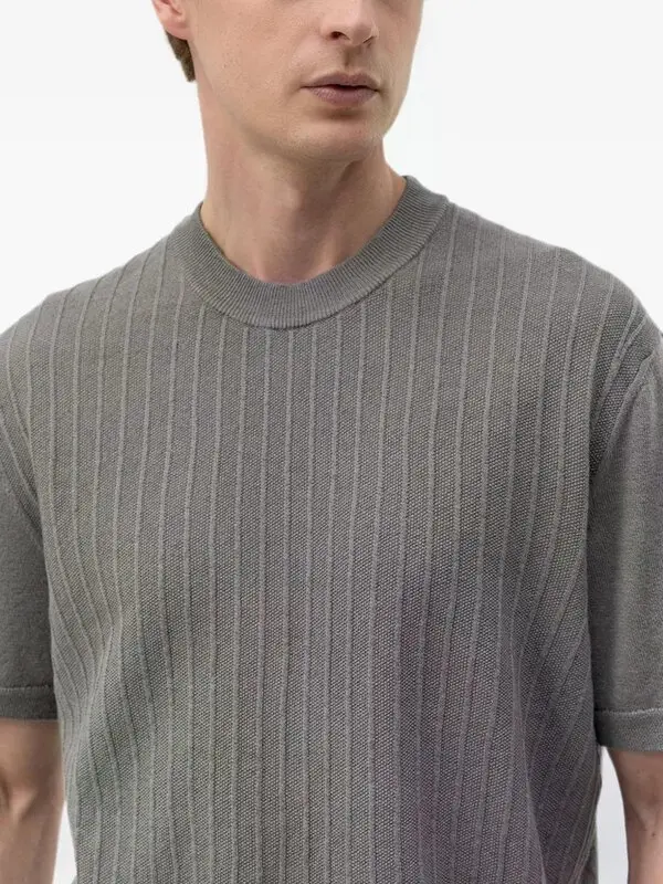 BOSS Ribbed Knit Short-sleeve Sweater