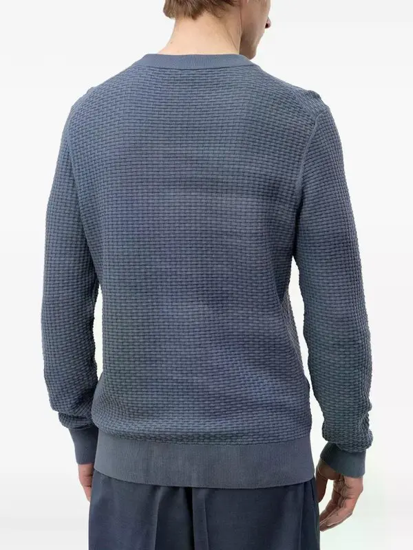 BOSS Basket-weave Crew Neck Sweater