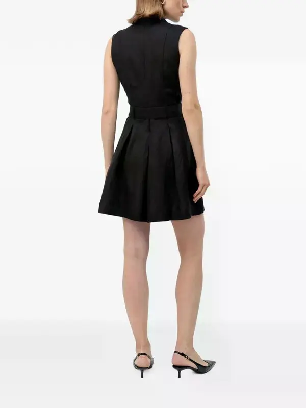 Hugo Belted Sleeveless Mini Dress