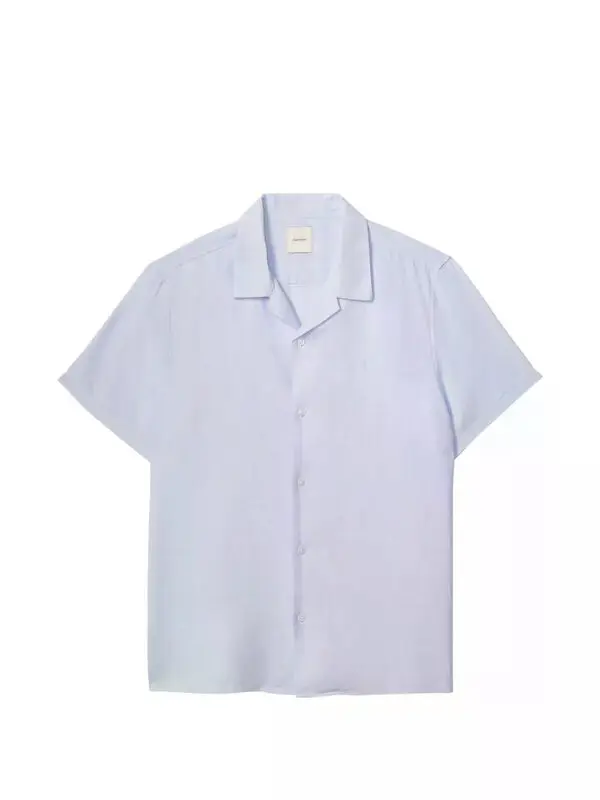 Calvin Klein Short-sleeve Camp-collar Shirt - Blue