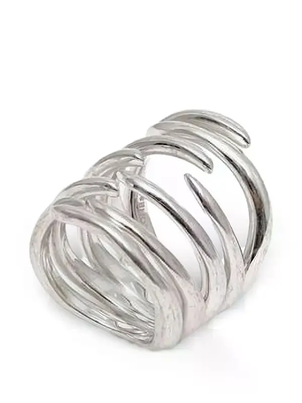 PANCONESI Ritorto Twisted Ring - Silver