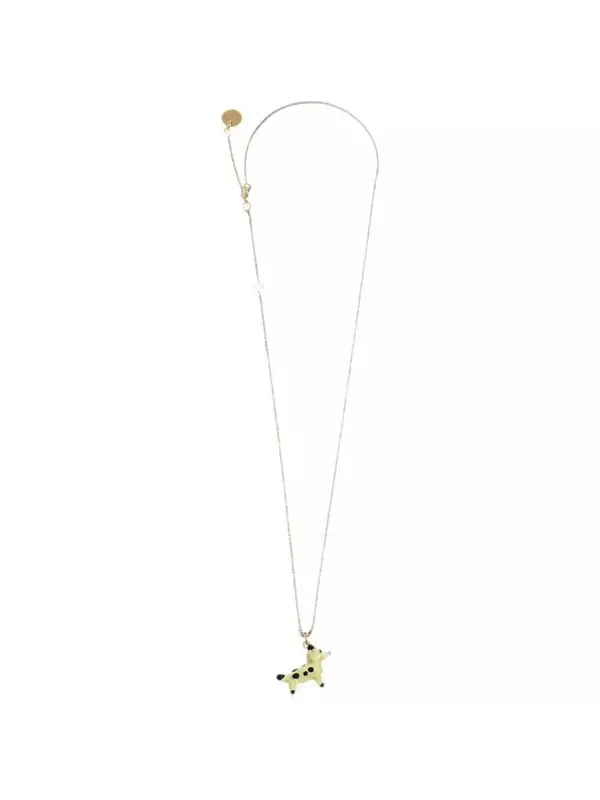 Marni Dog Pendant Necklace - Neutrals