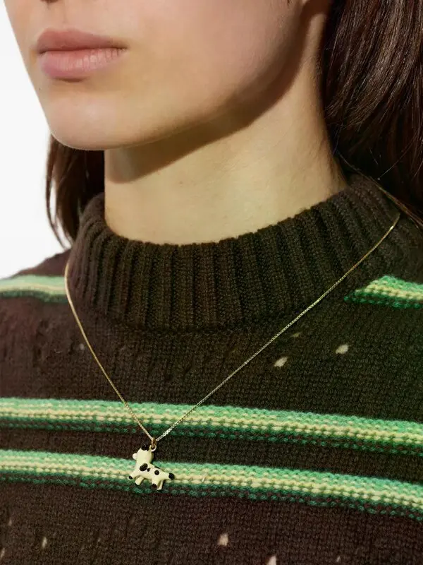 Marni Dog Pendant Necklace - Neutrals