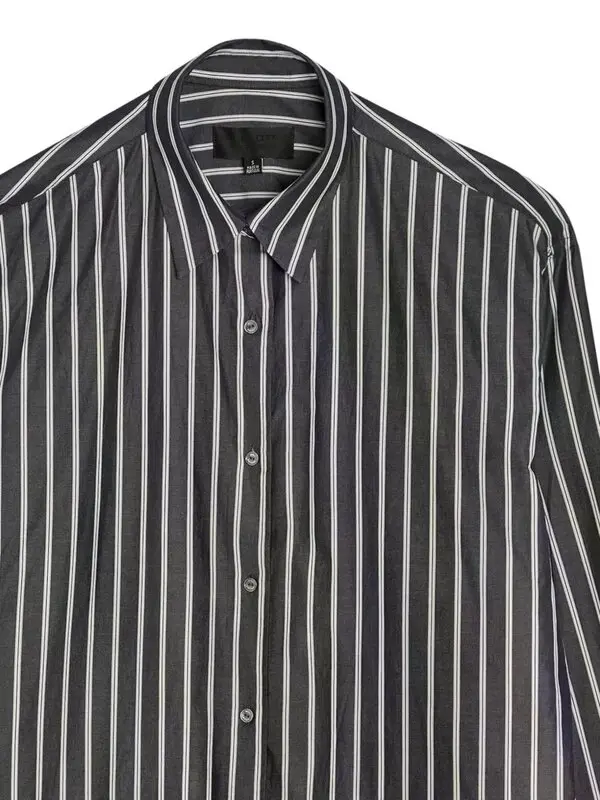 NILI LOTAN Yorke Vertical-stripe Long-sleeve Shirt