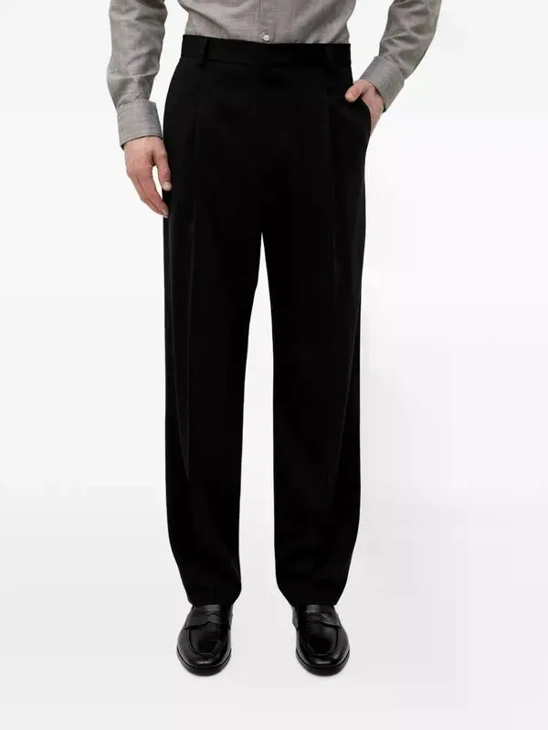 Hugo Pleated Straight-leg Trousers