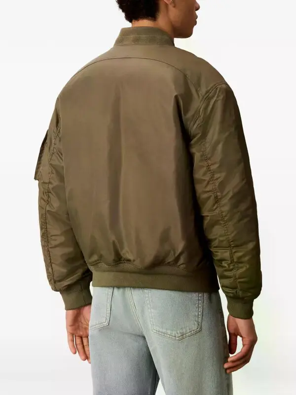 Calvin Klein Logo-print Zip-up Bomber Jacket