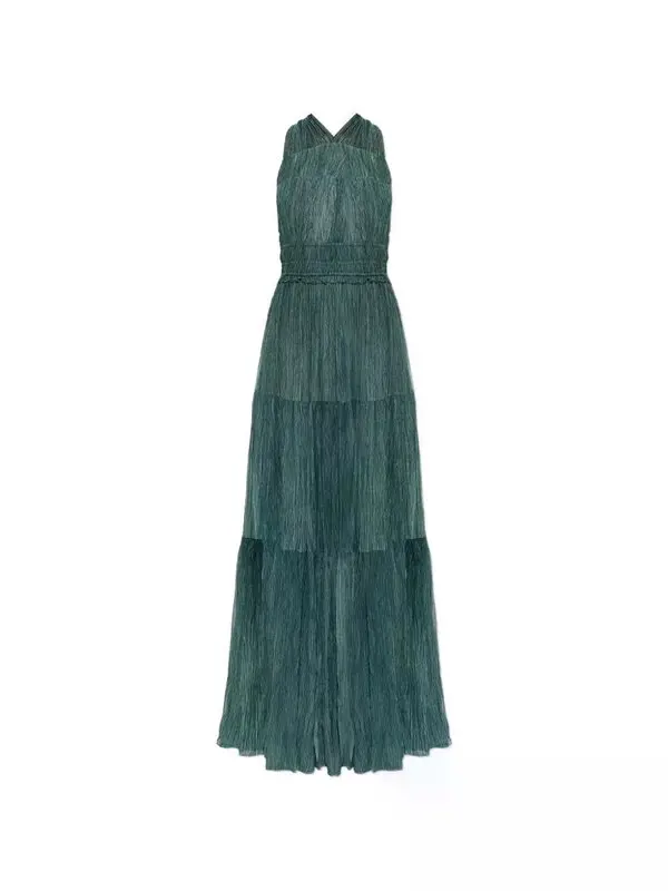 Ulla Johnson Freesia Plissé-effect Tiered Maxi Dress