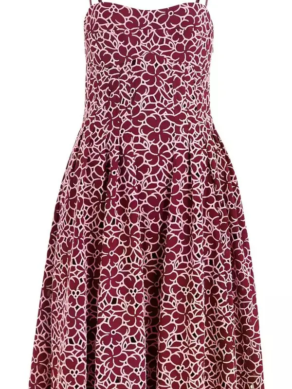 Simkhai Floral Guipure-lace Midi Dress