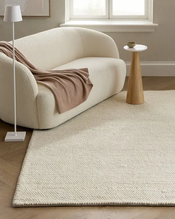 Quince Tribeca Handwoven Wool Rug - Cream