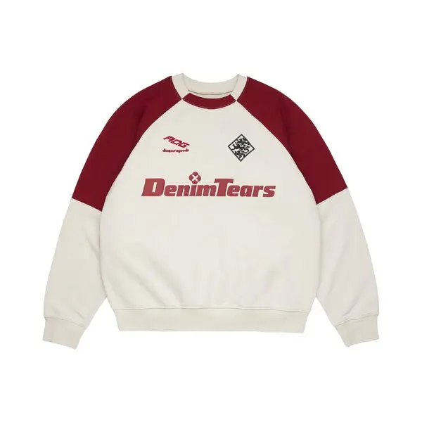 DENIM TEARS Dt Sport Color Blocked Crewneck - Grey