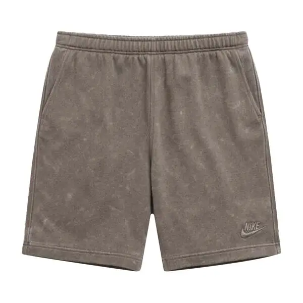 Nike Club Fleece "acid Wash" Shorts - Black
