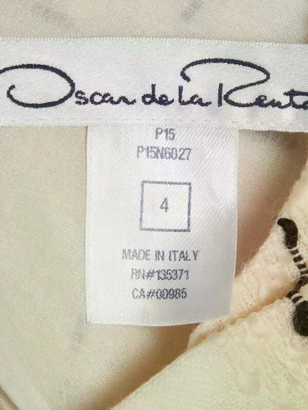 Oscar De La Renta Check-pattern Tweed Mini Dress