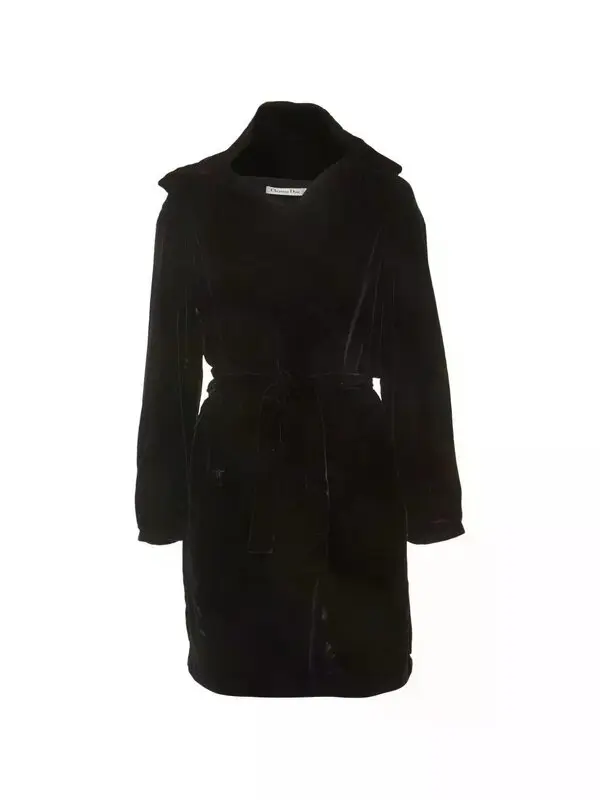 Dior Velvet Belted Mini Dress