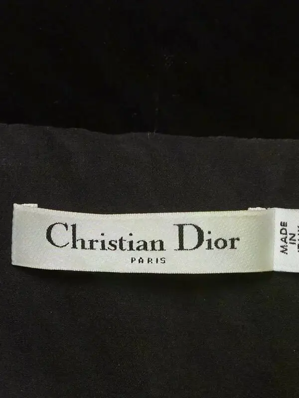 Dior Velvet Belted Mini Dress