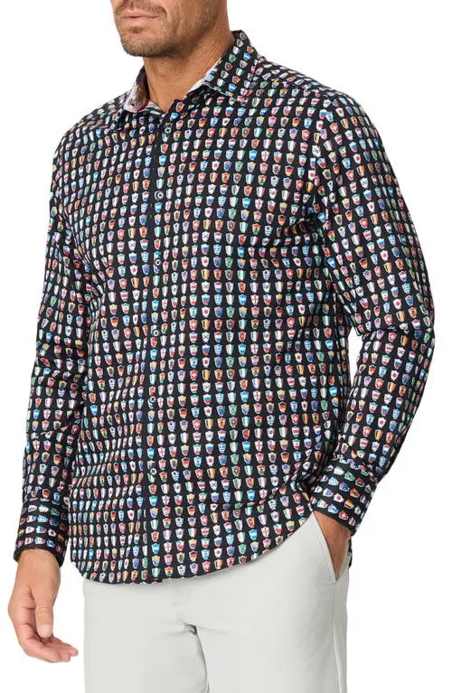 Robert Graham For The Win Stretch Cotton Button-up Shirt