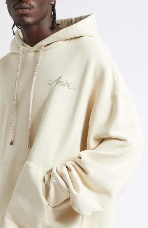 Amiri Oversize Ma Check Patch Appliqué Hoodie