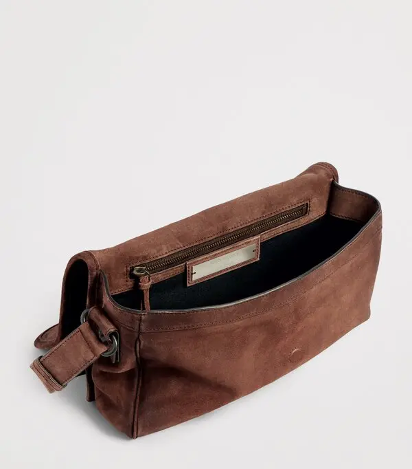 Balenciaga Suede Le City Messenger Bag