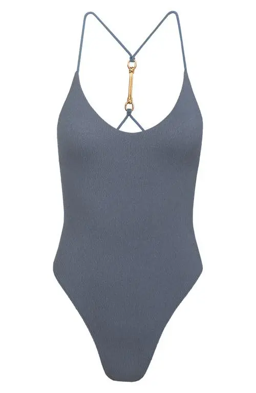 VIX PAULA HERMANNY Nika One-piece Swimsuit With Embellished Accents