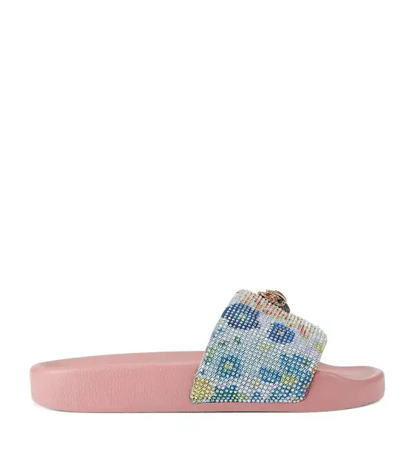 Kurt Geiger Meena Eagle Slides - Blue