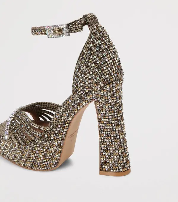 Kurt Geiger Crystal Strap Platform Sandals