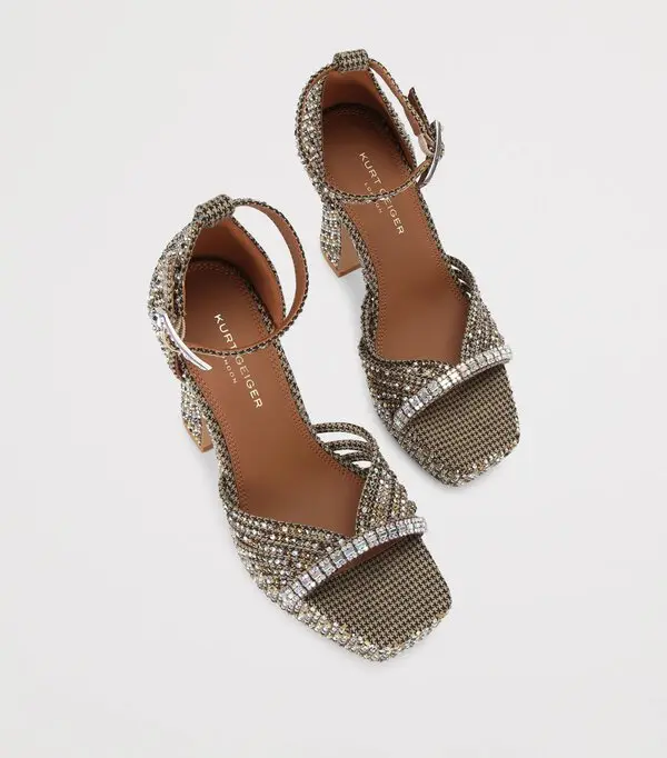 Kurt Geiger Crystal Strap Platform Sandals