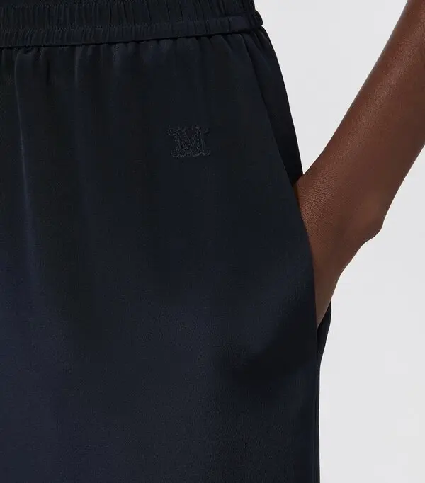 Max Mara Silk Wide-leg Trousers