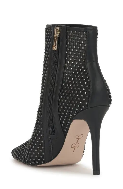 Jessica Simpson Pazra Studded Pointed Toe Stiletto Ankle Boot - Black