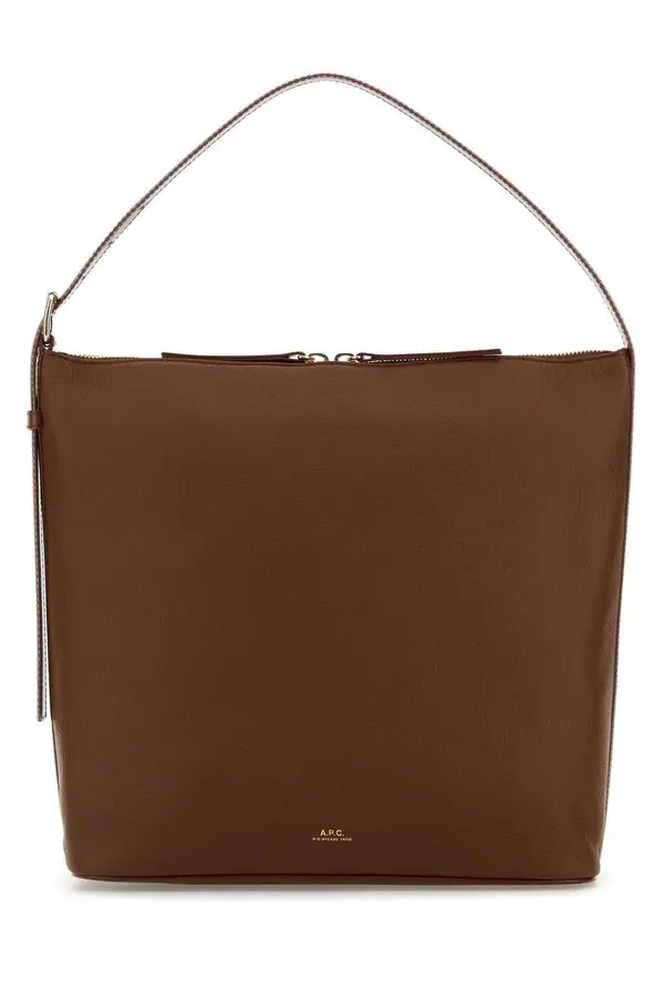 A.p.c. Leather Shoulder Bag - Brown