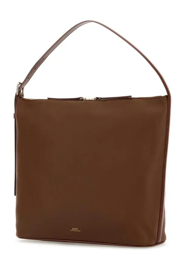 A.p.c. Leather Shoulder Bag - Brown