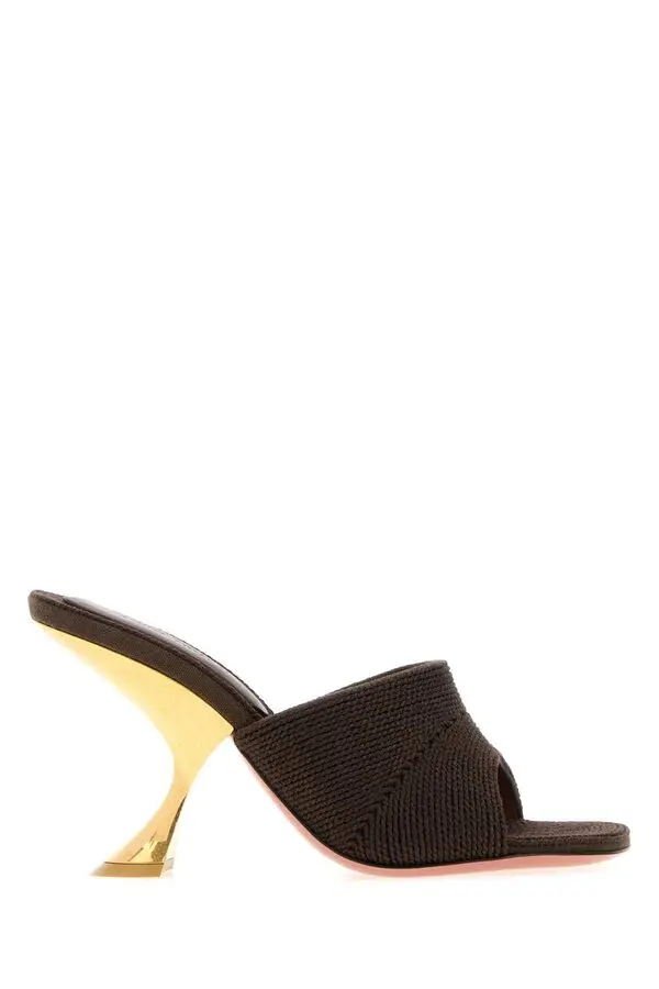Amina Muaddi Fabric Taylor Mules