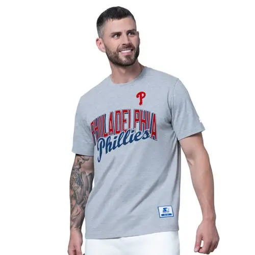 STARTER Heather Gray Philadelphia Phillies Two-pack T-shirt Set