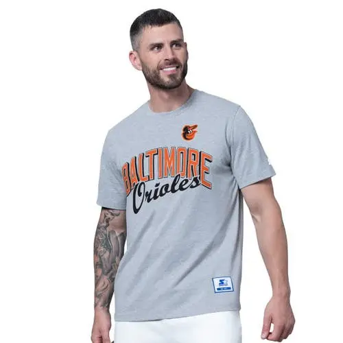 STARTER Heather Gray Baltimore Orioles Two-pack T-shirt Set