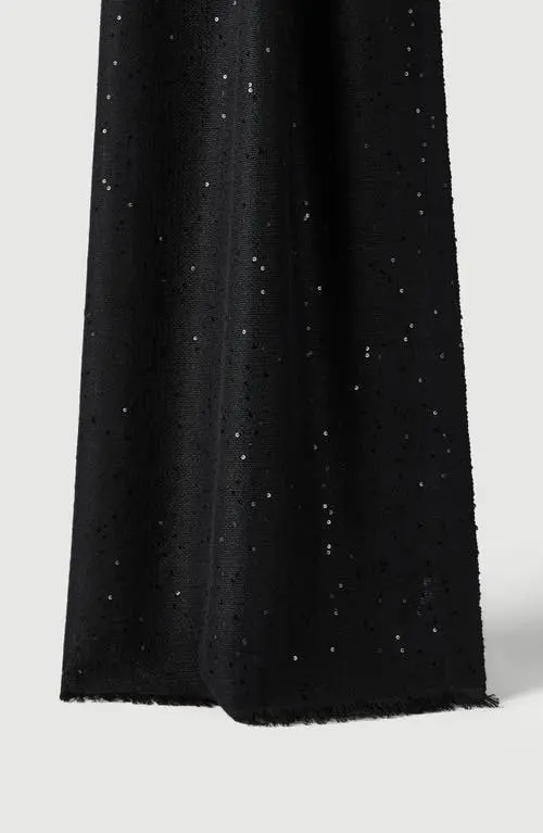 Brunello Cucinelli Cashmere And Silk Diamond Yarn Scarf - Black