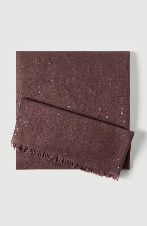 Brunello Cucinelli Cashmere And Silk Diamond Yarn Scarf