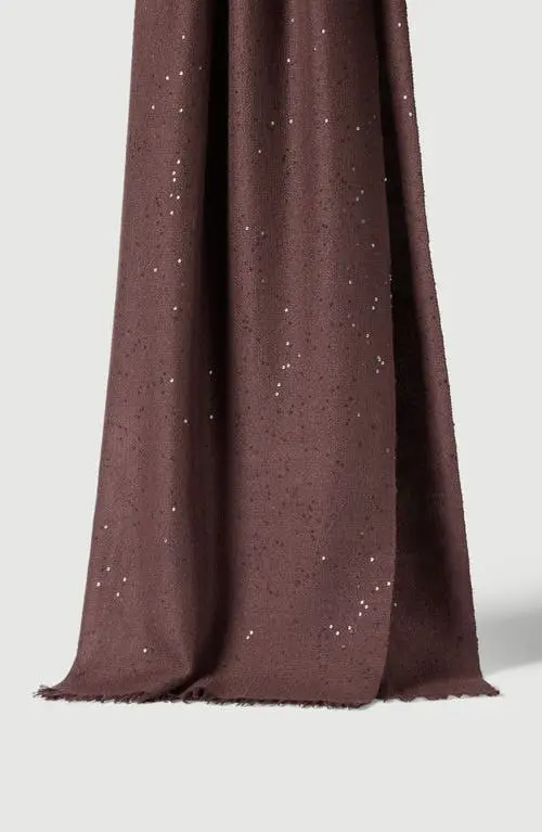 Brunello Cucinelli Cashmere And Silk Diamond Yarn Scarf - Grape