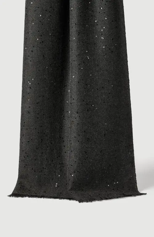 Brunello Cucinelli Cashmere And Silk Diamond Yarn Scarf - Lignite