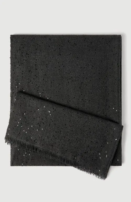 Brunello Cucinelli Cashmere And Silk Diamond Yarn Scarf - Lignite