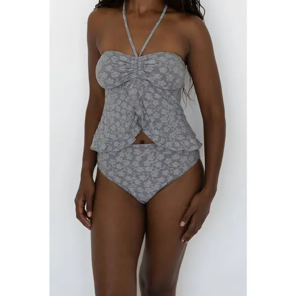 Geode Swimwear Harbor Bikini Top - Blue
