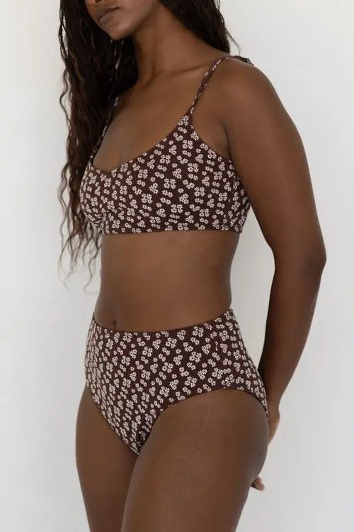 Geode Swimwear Chloe Floral Bikini Top