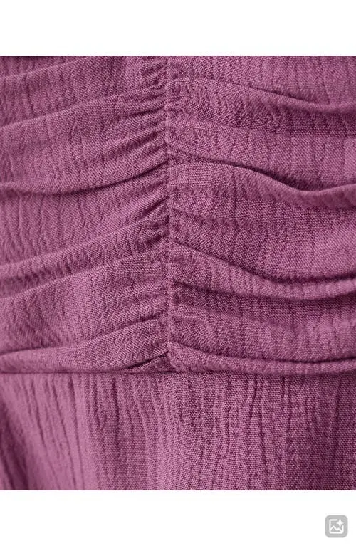 Mango Strapless Smocked Minidress