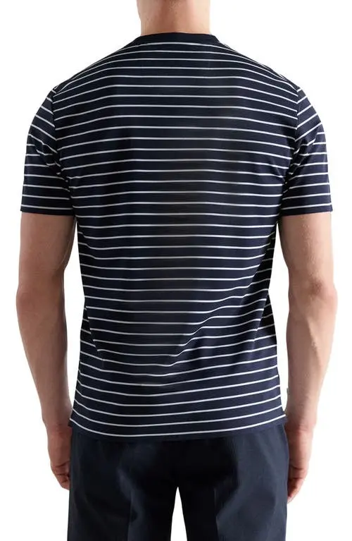 Mango Slim Fit Coolmax® Stripe T-shirt