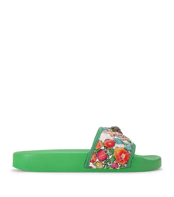 Kurt Geiger Meena Eagle Slides With Floral Motif