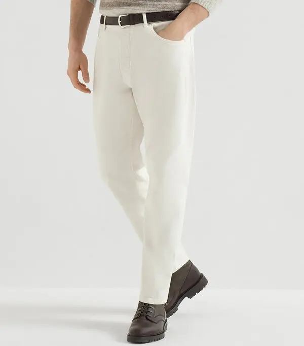 Brunello Cucinelli Five-pocket Denim Trousers - Blue