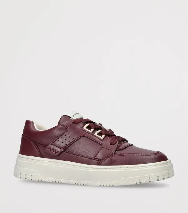 Giorgio Armani Paneled Leather Sneakers