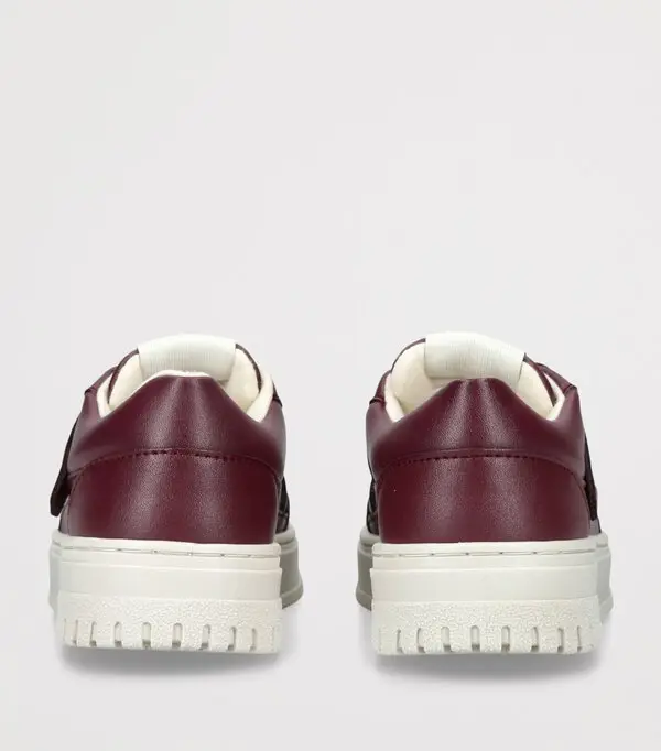 Giorgio Armani Paneled Leather Sneakers