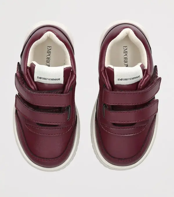 Giorgio Armani Leather Velcro Sneakers