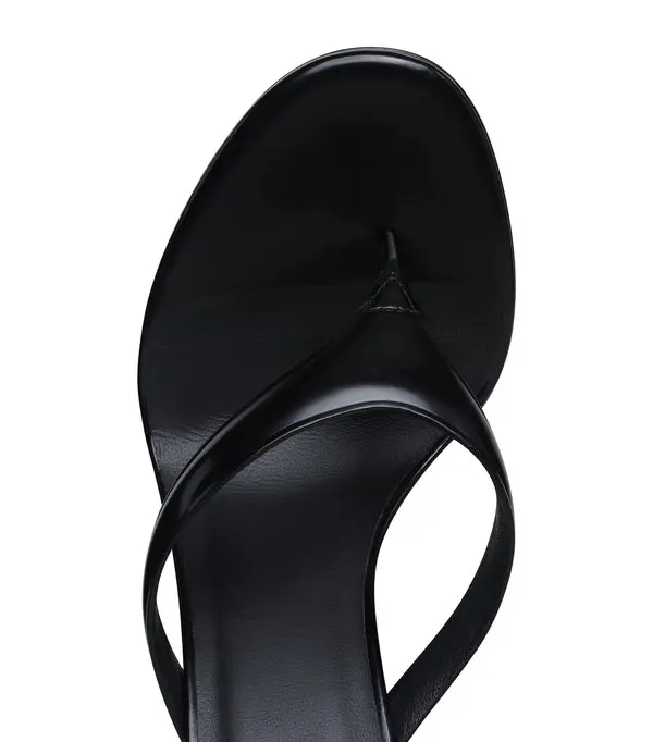 Alaïa Heeled Leather Thong Sandals