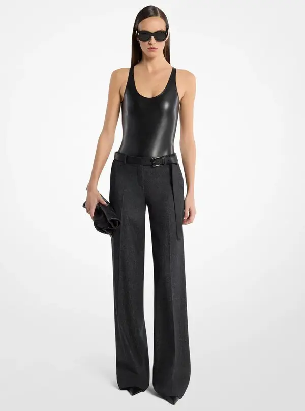 Michael Kors Camilla Wool Wide-leg Trousers